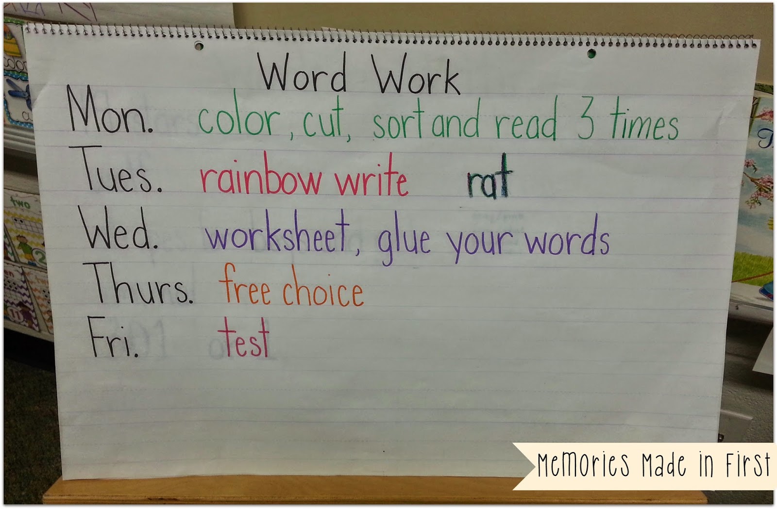 Memories Made in First: Word Work...This is How We Do It