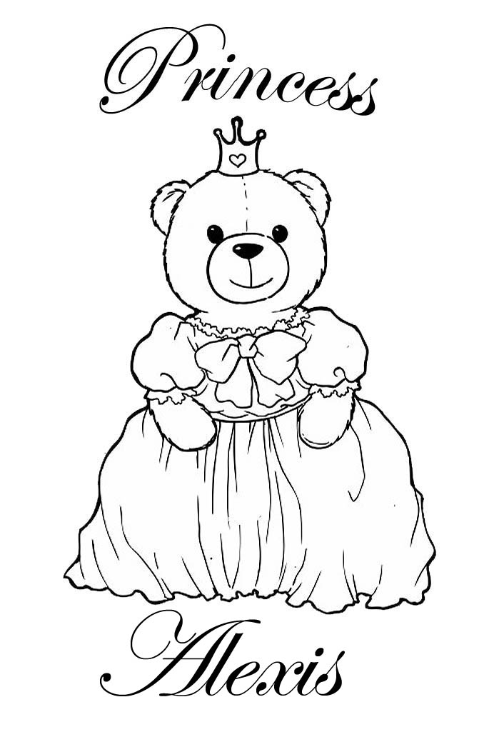 PRINCESS COLORING PAGES