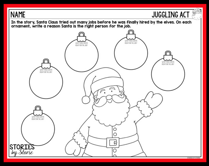 How Santa Got His Job Activities