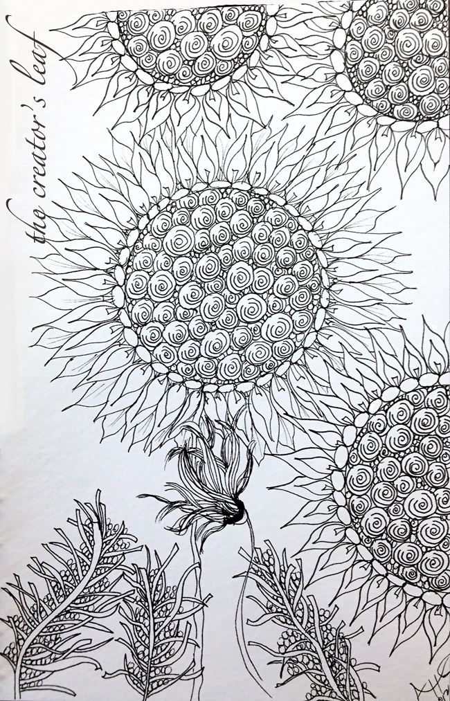 Alice Hendon: Watercolored Sunflowers