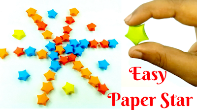 Lucky paper Stars: Paper stars/origami stars tutorial | Easy origami ...