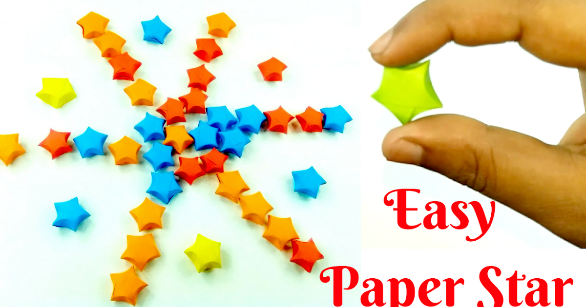 Lucky paper Stars: Paper stars/origami stars tutorial | Easy origami ...