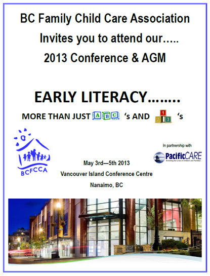 momstown Victoria: BC Family Child Care Association 2013 Conference & AGM