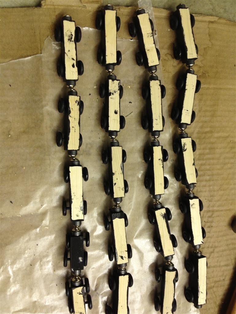 Life is a Game We Play: Homemade wooden train cars