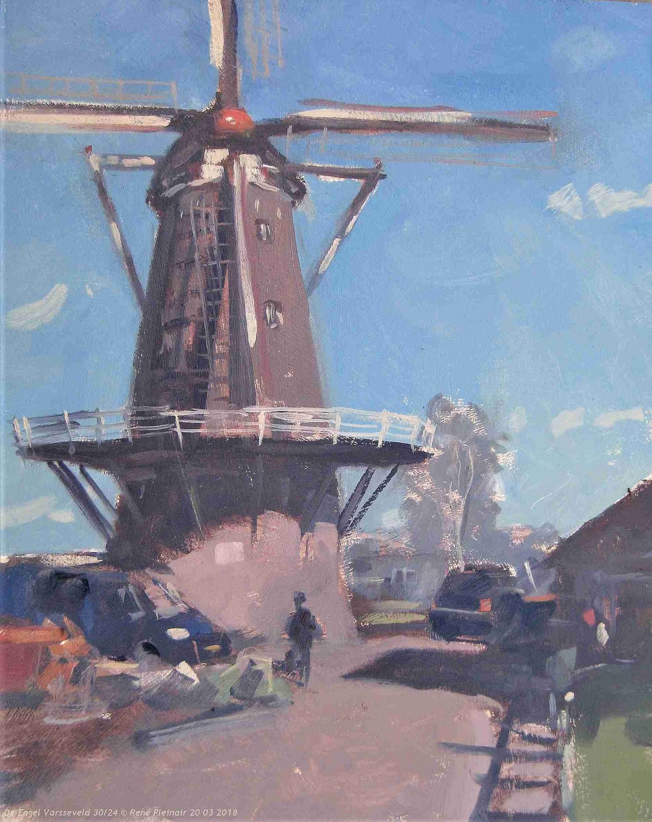 René PleinAir: Windmill The Angel. Varsseveld, The Netherlands