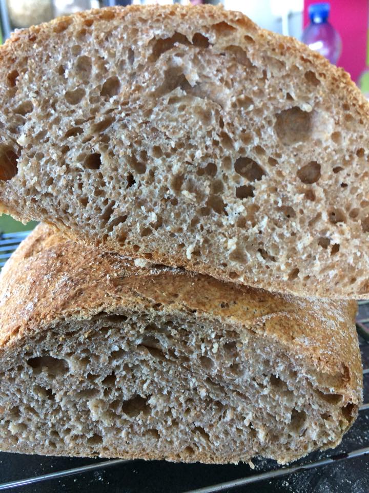 A B C vos IG: Pain intégral au levain naturel intégral T150 (IG bas)