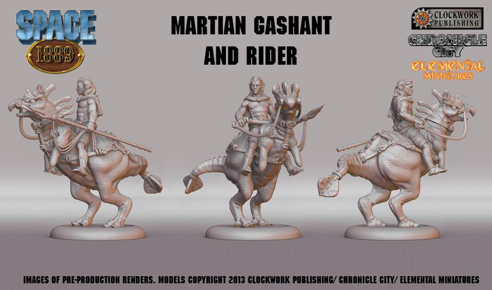 Tabletop Fix: Clockwork Goblin Miniatures - Space 1889 Martian Gashant ...