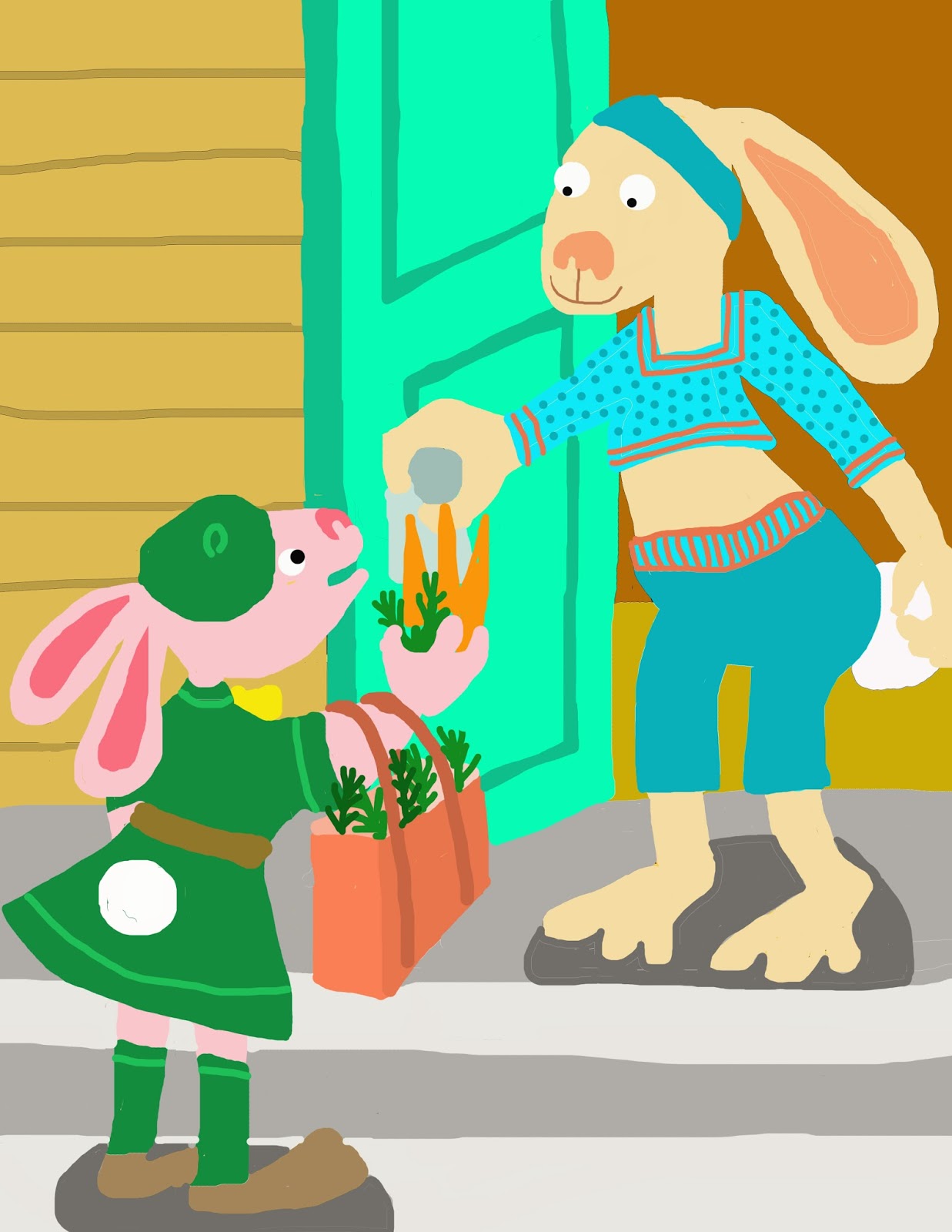Louann Mattes Brown: Rabbit, Rabbit, Rabbit. November Doodles