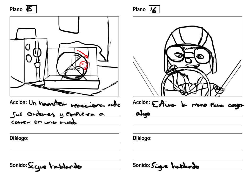 Progreso Curso A3D - Pablo León: StoryBoard - Up