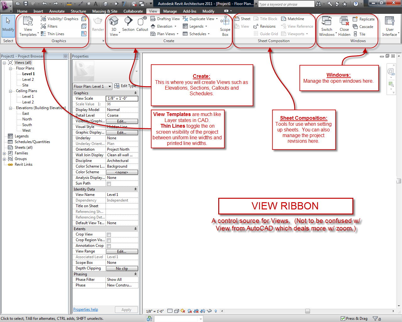 Revit Training: The Revit User Interface