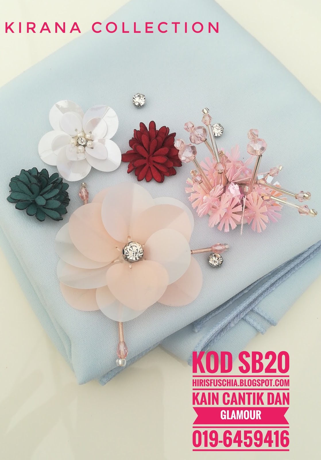 HirizFuschiea: Hiasan (aksesori) Tudung dan Baju