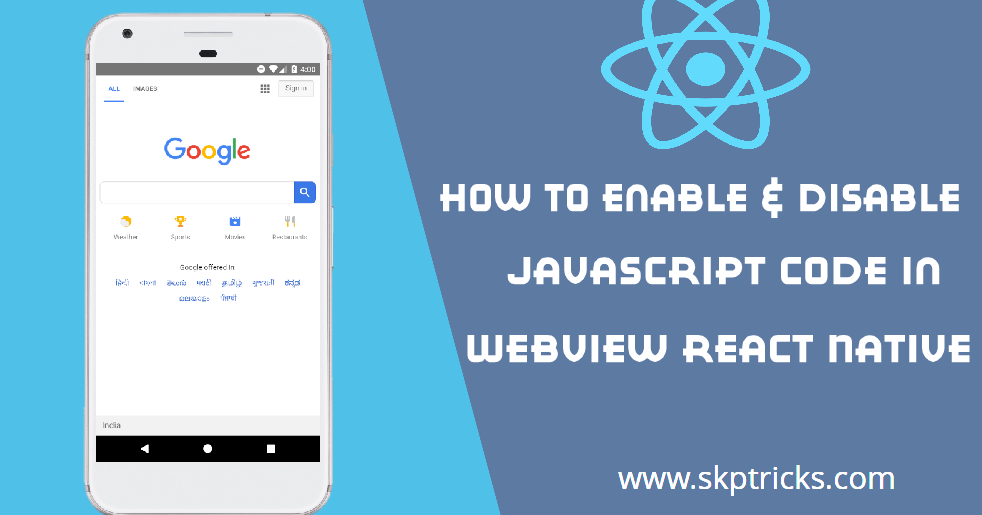 How To Enable And Disable Javascript Code In Webview React Native Skptricks