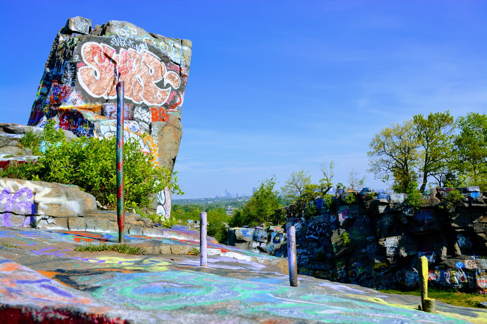 Quincy Quarries Reservation - A Multi-Colored, Open-Air Museum of Sorts!