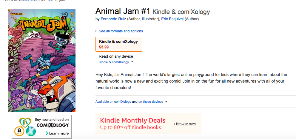 Animal Jam Community Blog: New Animal Jam Comic Books, And Toy ...