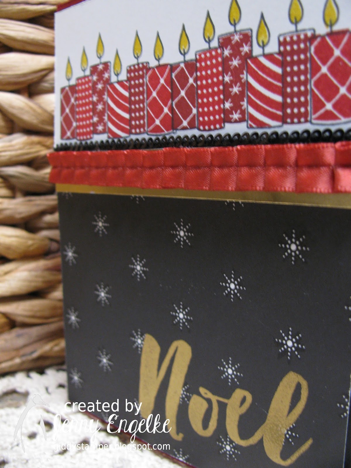 Giddy Stamper: Christmas Patterned Candles ~ HSS277