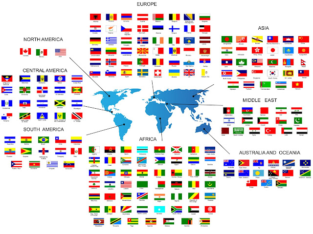 List Of A to Z: a list of all countries