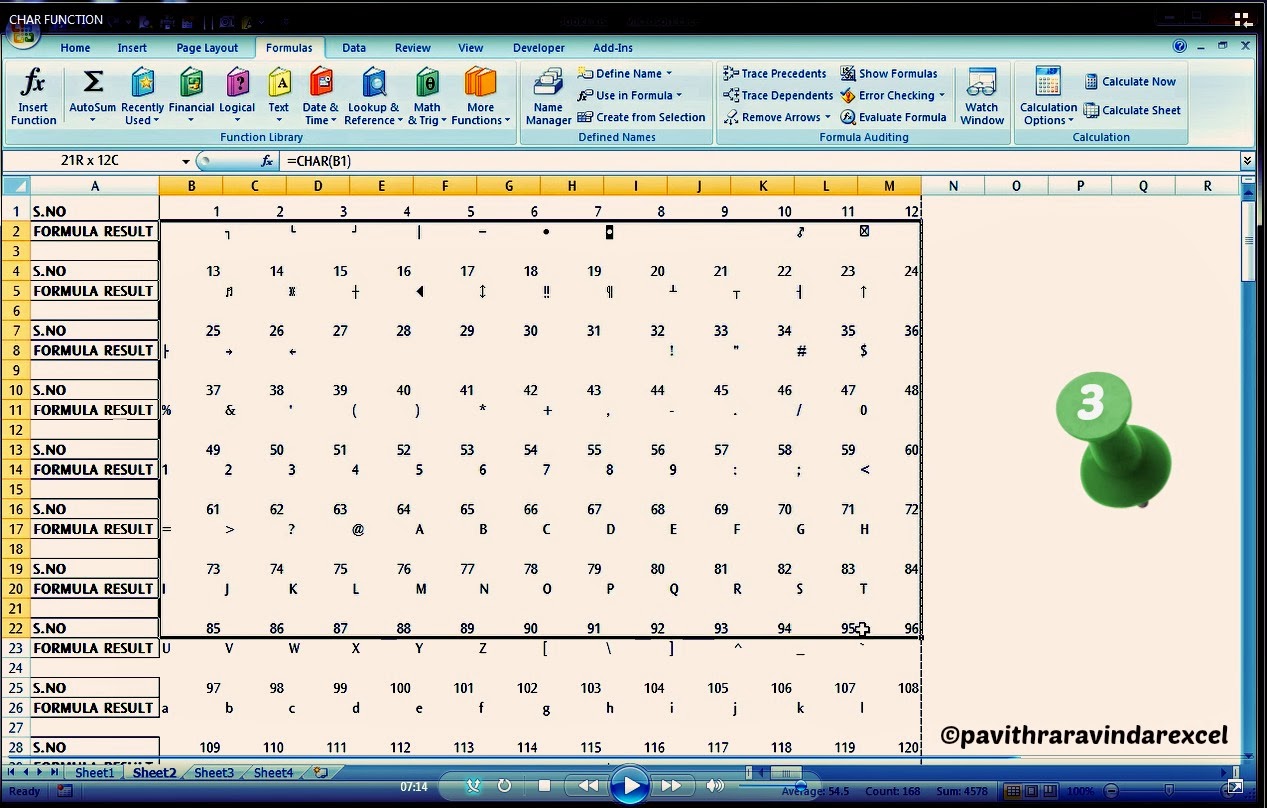 How To Get Characters With Excel Char Function Howto Excel