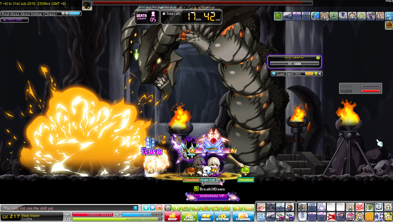 ~CryZ~: MapleStory Post "Chaos Root Abyss Vellum Guide" -ish