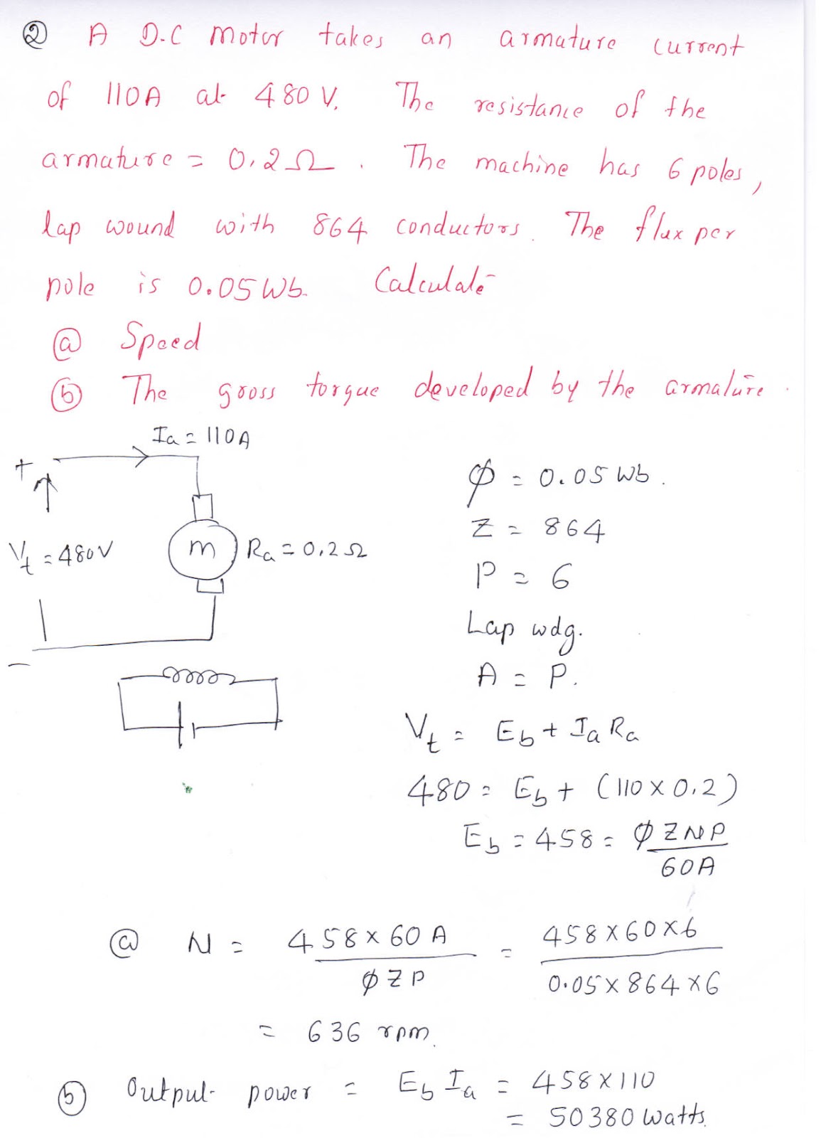 Electrical Circuits & Machines Hand-Written notes: Characteristics of D ...