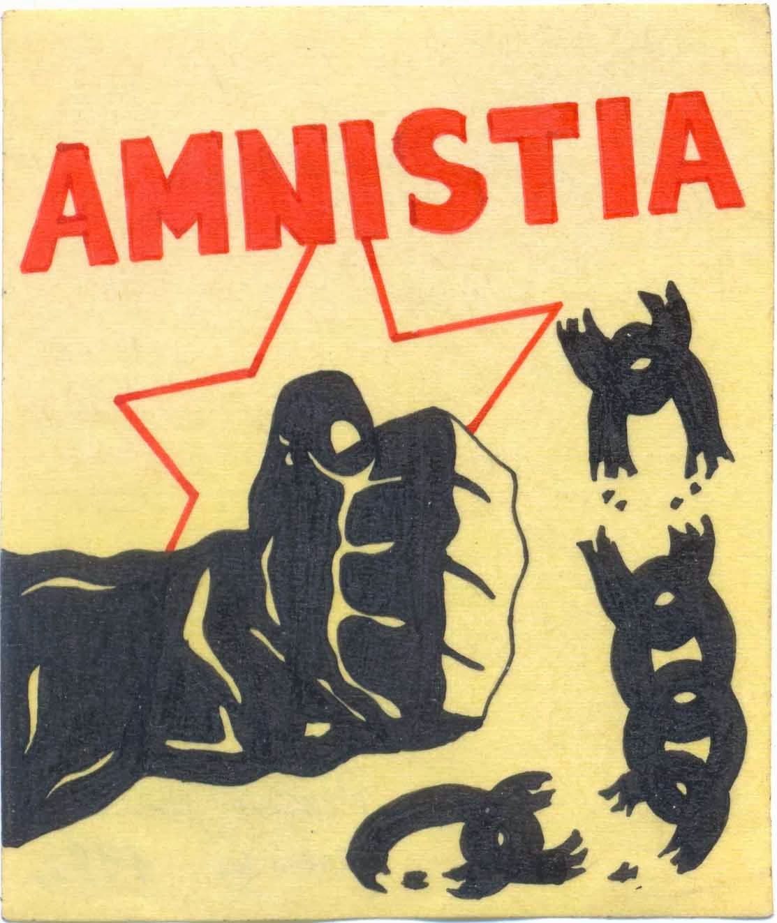 PRESOS: La amnistía y la historia de sus pegatinas.