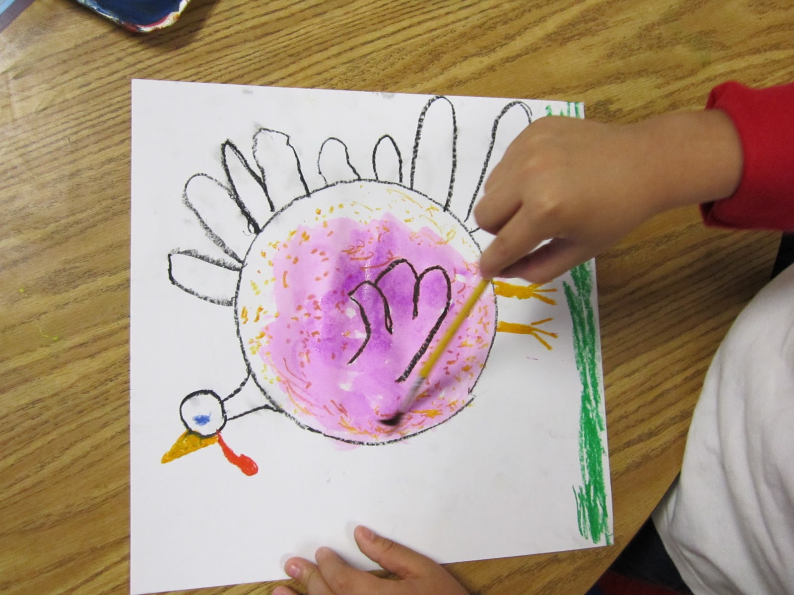 ChumleyScobey Art Room: Abstract Turkeys! ( a little belated)