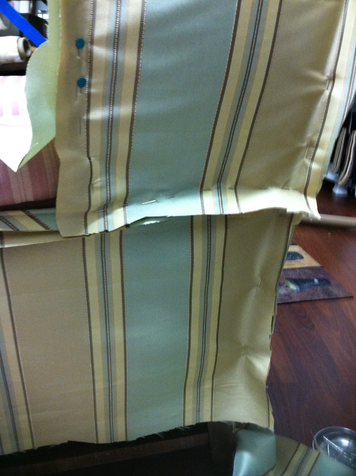 The Drapery Lady: Wing Chair Slipcover Instruction