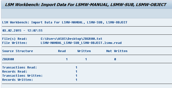 LSMW Standard Batch/Direct Input Step-by-Step Manual - Sap 4 All