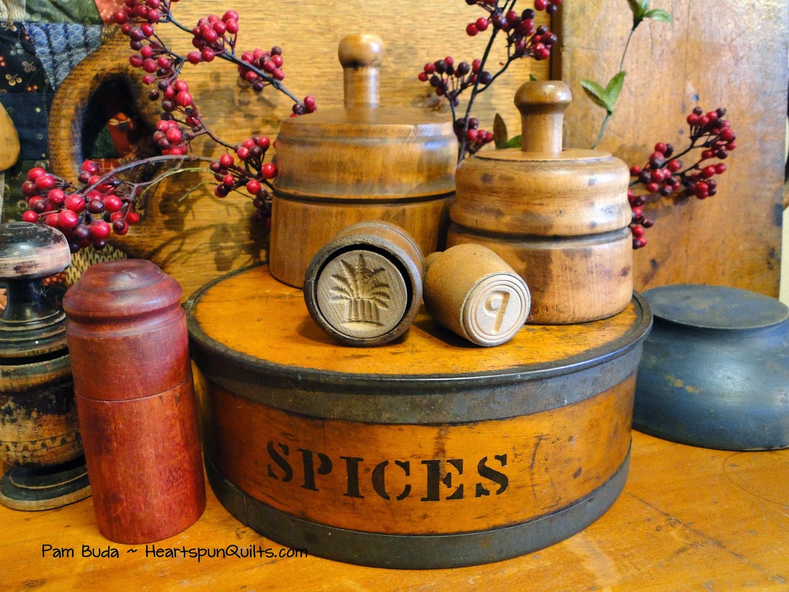 Heartspun Quilts ~ Pam Buda: Introducing Treenware & Berries!!