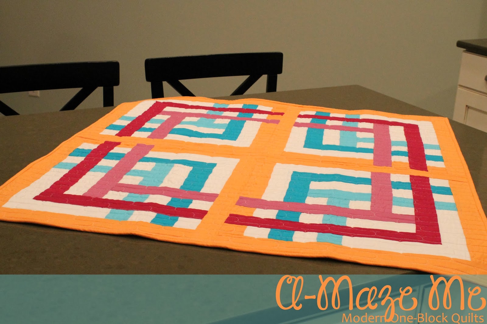 Piece N Quilt: A-Maze Me - A Modern One Block Quilt