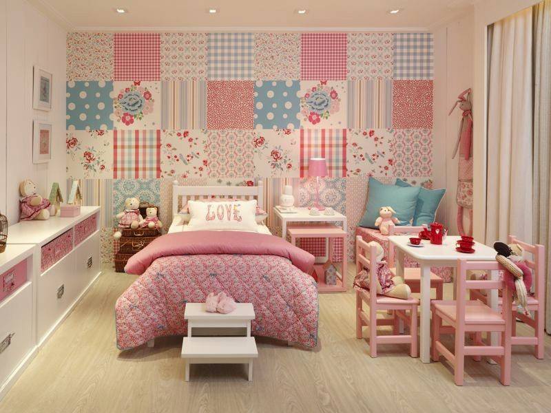 Bricolage e Decoração: Decorar Quartos de Menina com Papel de Parede