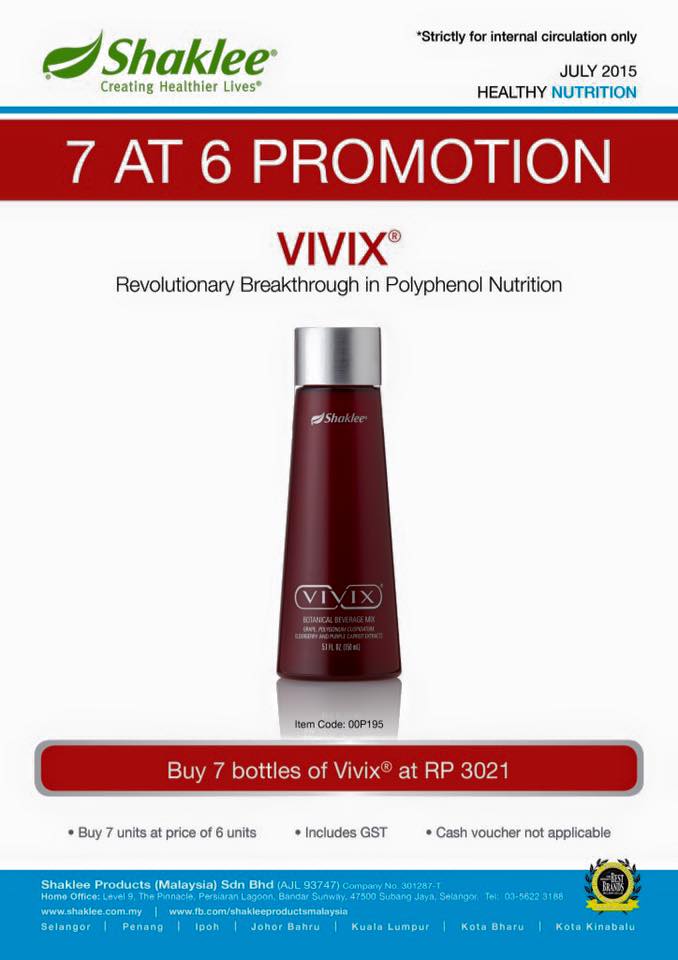 ThE BeSt Of ViTaMinS 4 U: JULAI 2015 PROMO # VIVIX