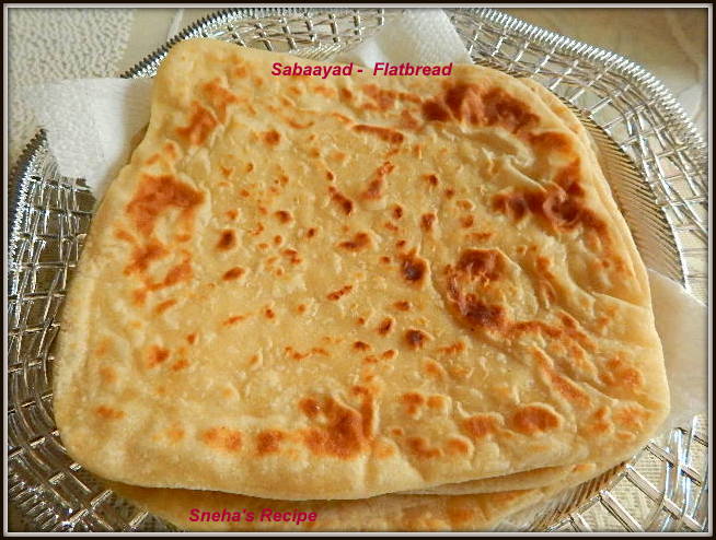 Sabaayad - Flatbread - Sneha's Recipe