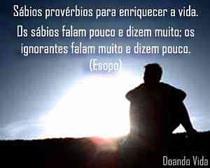Sábios provérbios para enriquecer a vida - Blog Doando Vida
