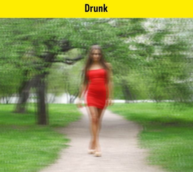 How People See the World in Different Physical States