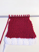 Purllin: Happy Holidays | Knit Miniature Santa Hat