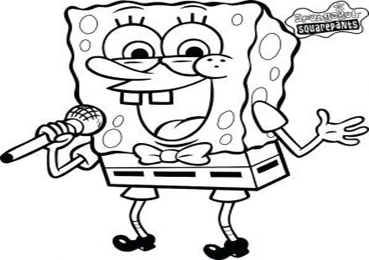 kumpulan gambar mewarnai spongebob terbaru | gambar mewarnai spongebob