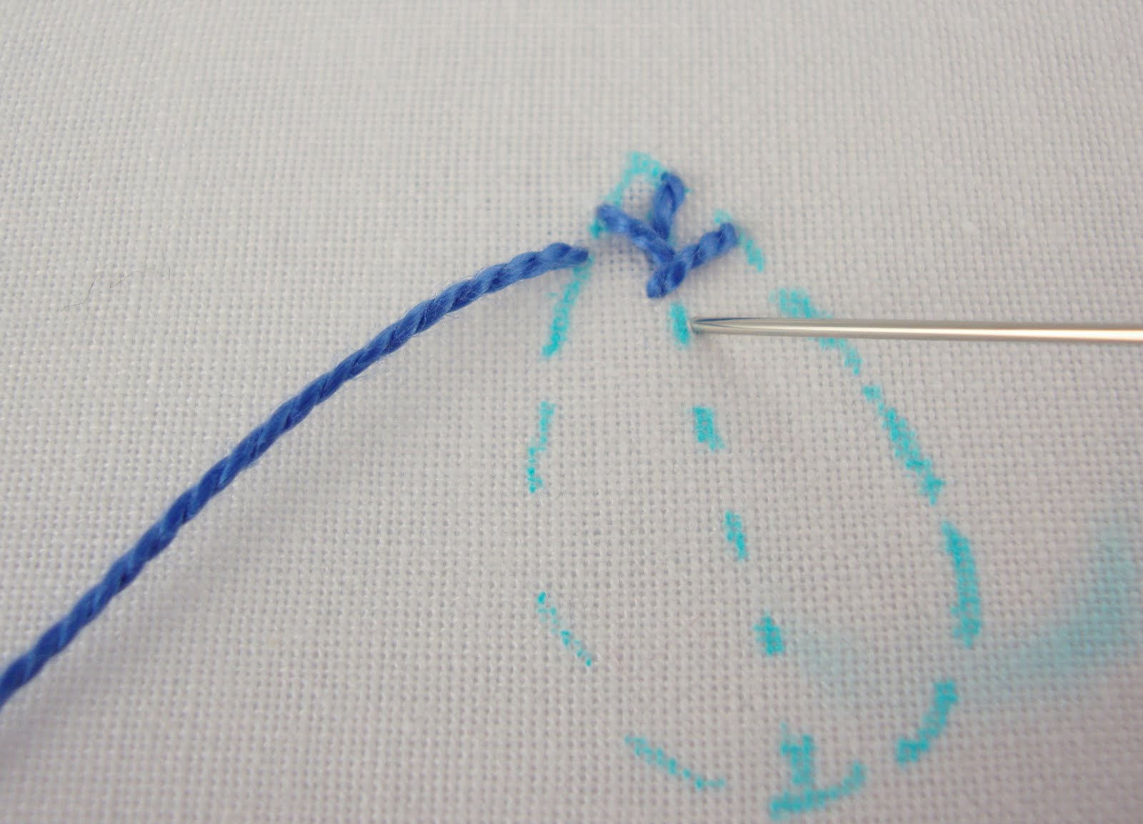 big B: 100 Stitches - open fishbone stitch