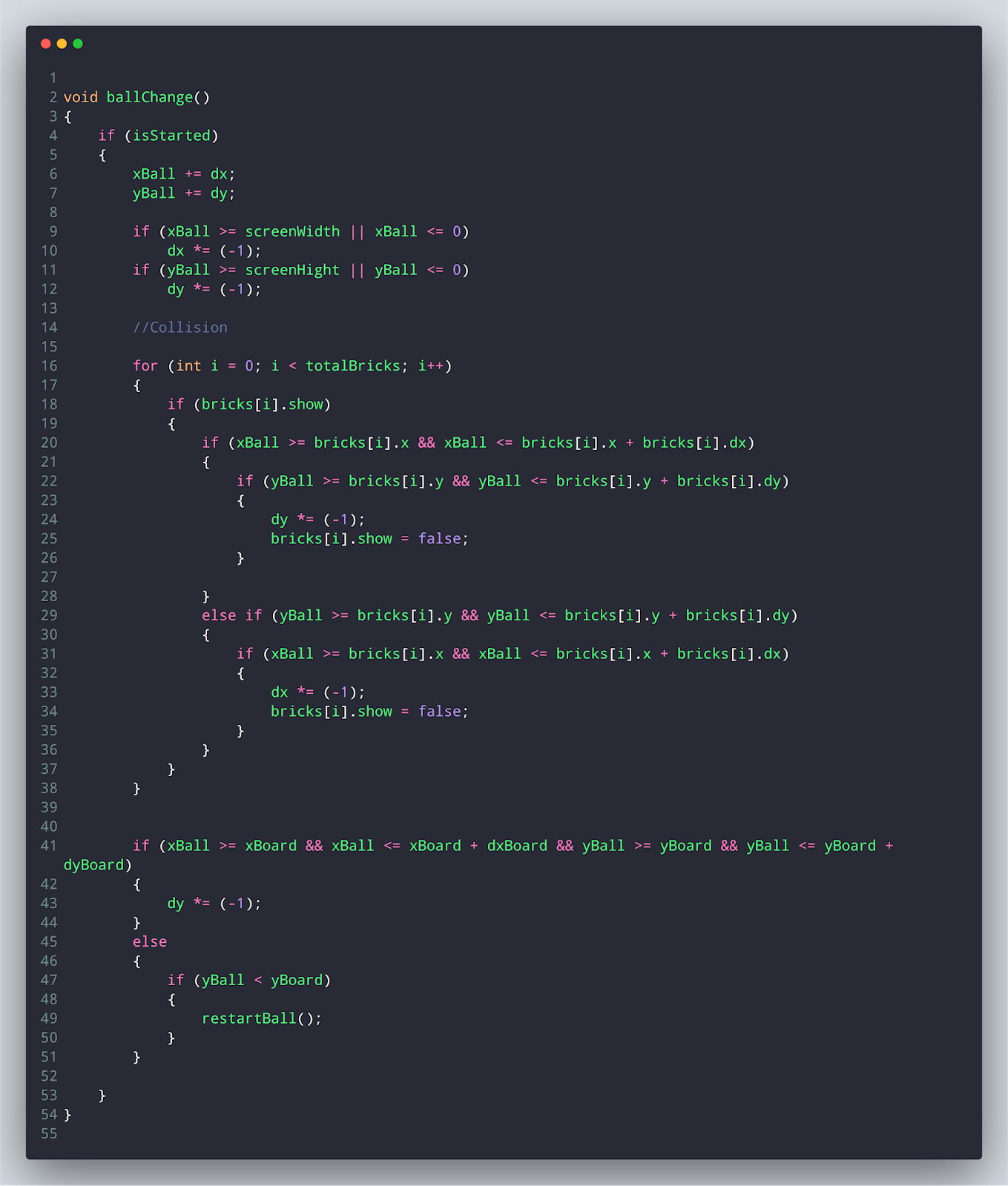 iGraphics Tutorial - DX Ball Source Code