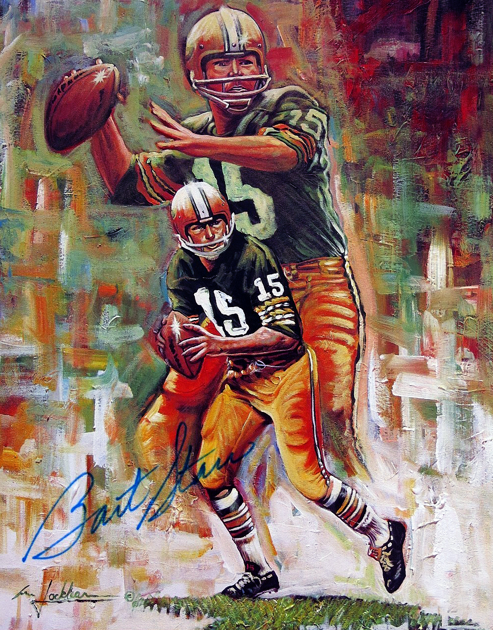 Pro Football Journal Presents: NFL Art: Bart Starr by Jim Locklar