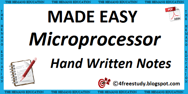 microprocessor pdf notes