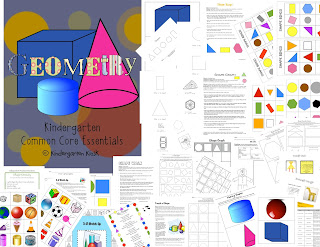 Kindergarten Kiosk: Geometry: Kindergarten Common Core Essentials