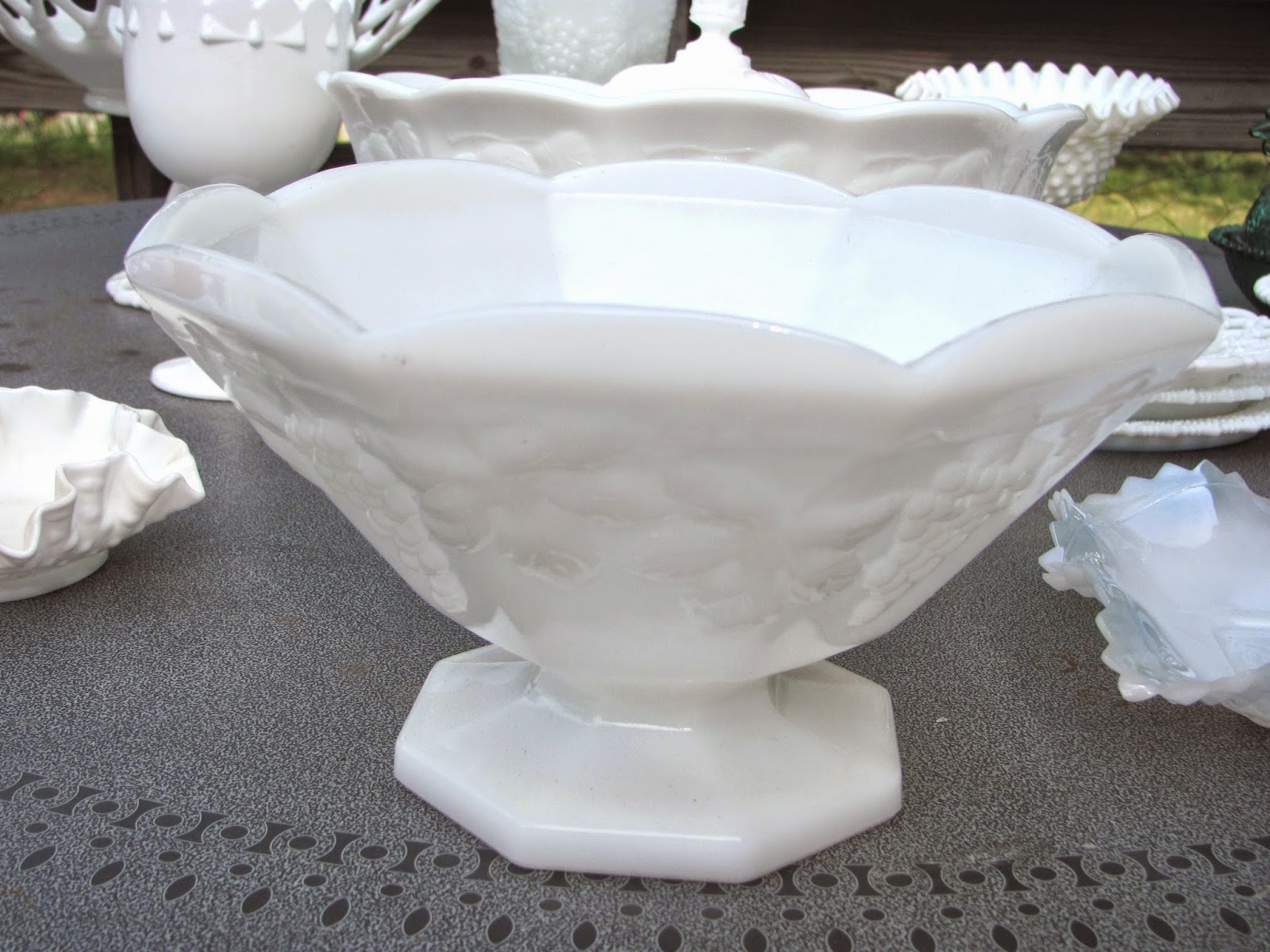 Elaine's Creative Works: Milk Glass finds