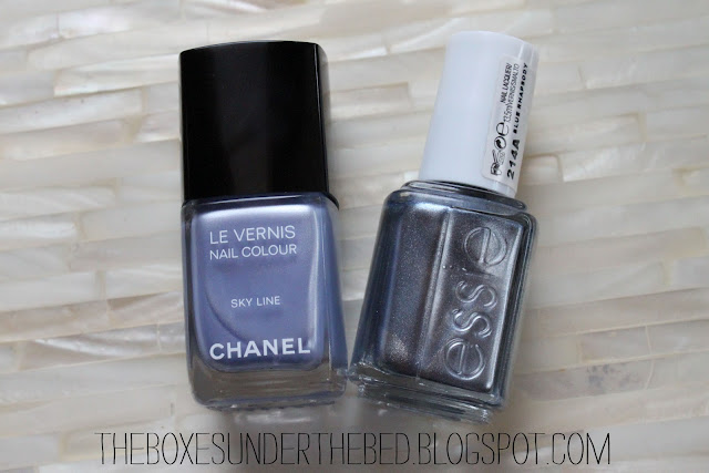 Chanel Sky Line - Swatches, Review and Comparison with Essie Blue ...