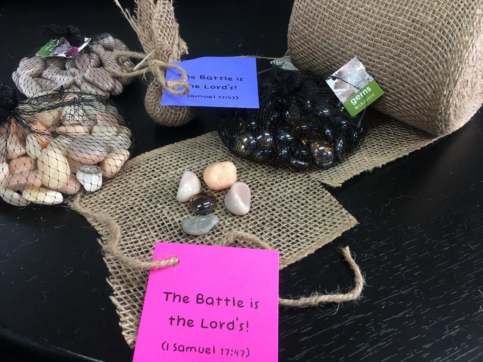 The Confident Journal: Sunday School Craft - David's Five Stones (with ...