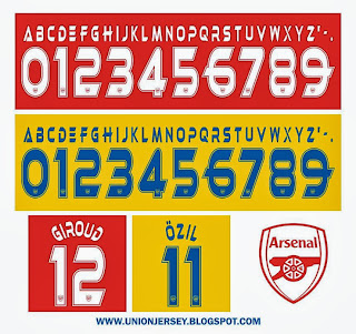 UNION JERSEY: Font Arsenal - UCL 13/14