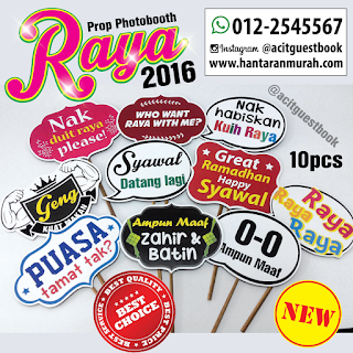 Prop Photobooth Hari Raya 2016 by famous @acitguestbook - Kedai Online ...
