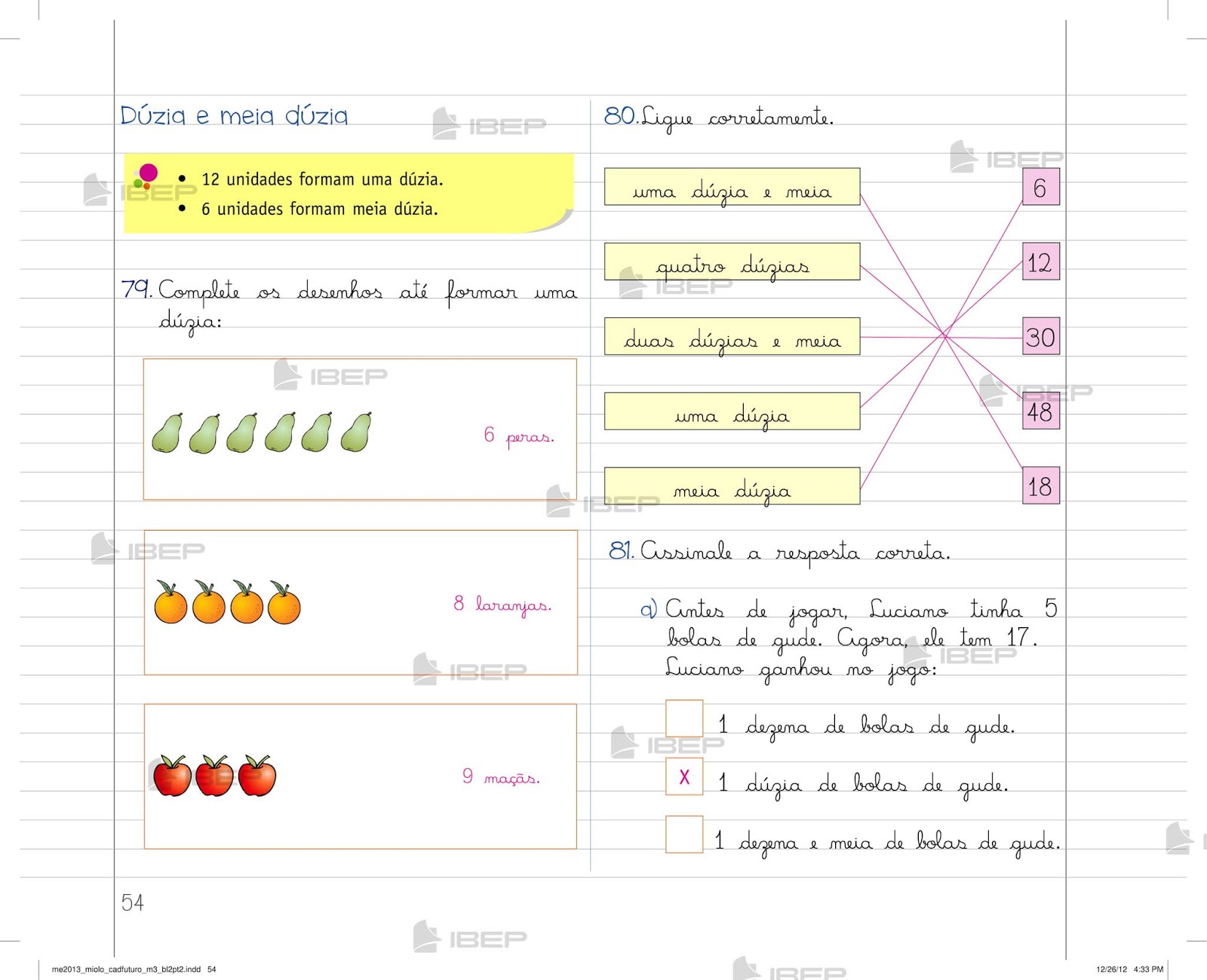 CADERNO DO FUTURO 3 ANO MATEMÁTICA PROFESSOR. - Aprender e Brincar