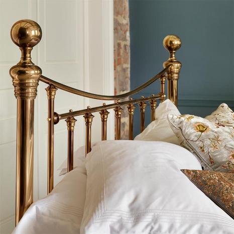 Brass Bed Parts Exporters: Brass Bed Post Finials , 3" brass bed solid knob