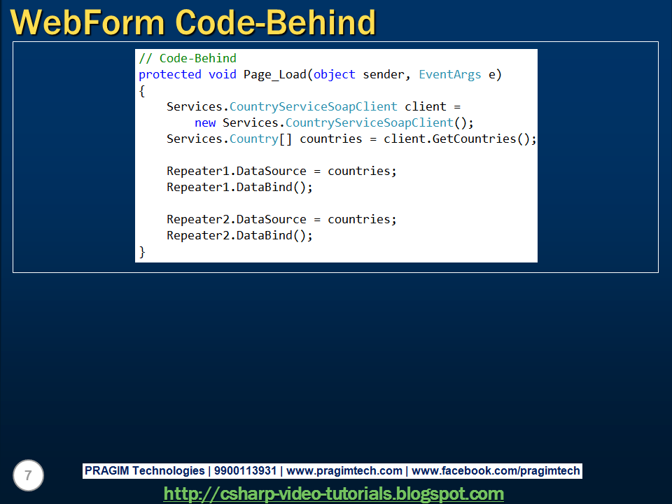 Sql server, .net and c# video tutorial: jQuery tabs in asp.net