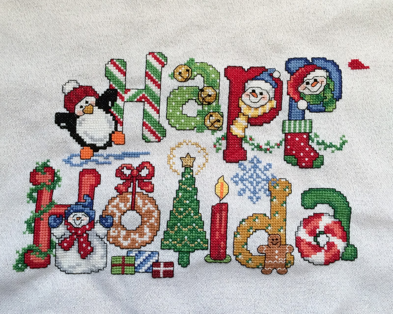 Calico's Whimsy: Holiday Cheer Cross-Stitch